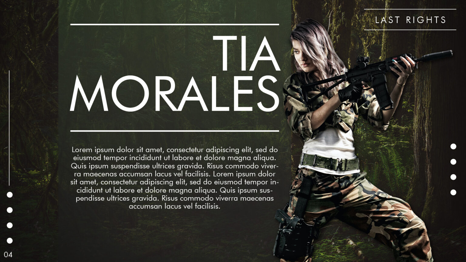 LAST RIGHTS — WAR MOVIE PITCH DECK— Vicious & Co