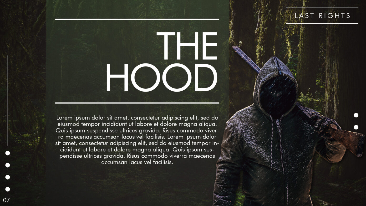 LAST RIGHTS — WAR MOVIE PITCH DECK— Vicious & Co